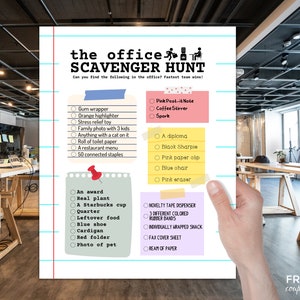 Office Scavenger Hunt for Adult | Fun Office Party Games for Teams ...