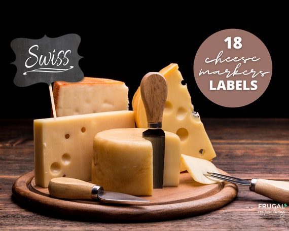 Cheese Marker Set Printable | 18 Popular Cheese Labels for a Wine ...