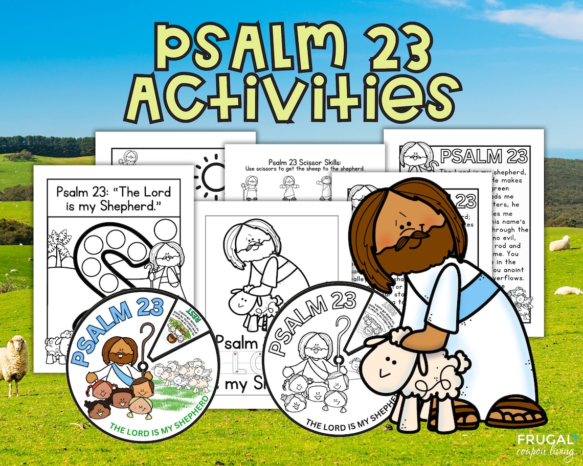 Psalm 23 Printable Craft for Kids | the Lord is My Shepherd Sunday ...