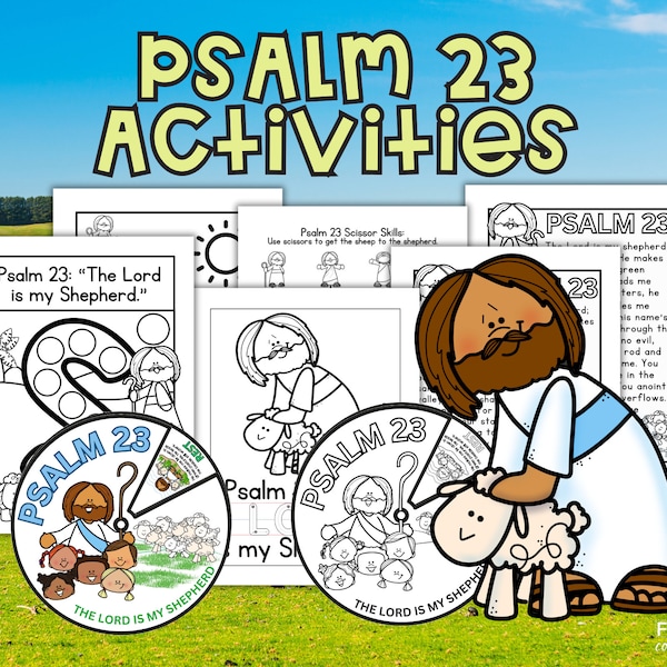 23 Psalm Sunday School Craft - Etsy