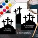 Good Friday Craft Printable, Kids' Lent Activity Watercolor Print 3 ...