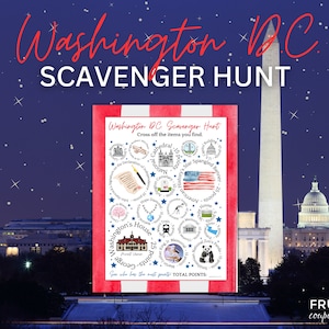 Washington D.C. Scavenger Hunt | All Things Washington Printable ...