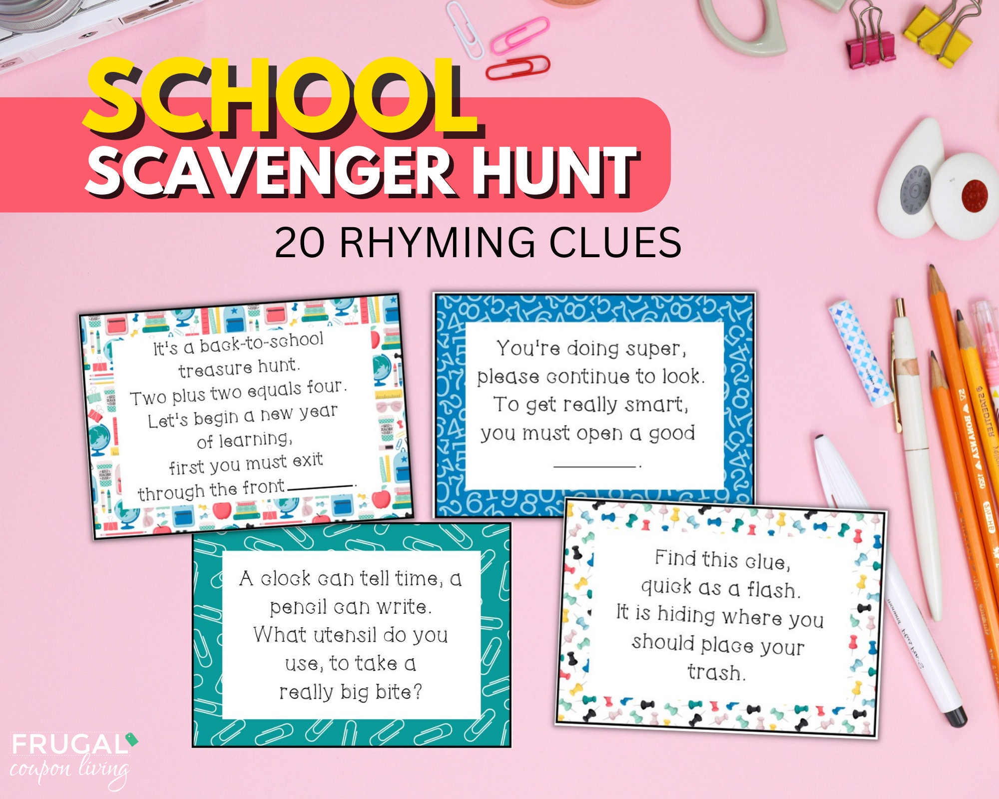 Scavenger Hunt Clues For School