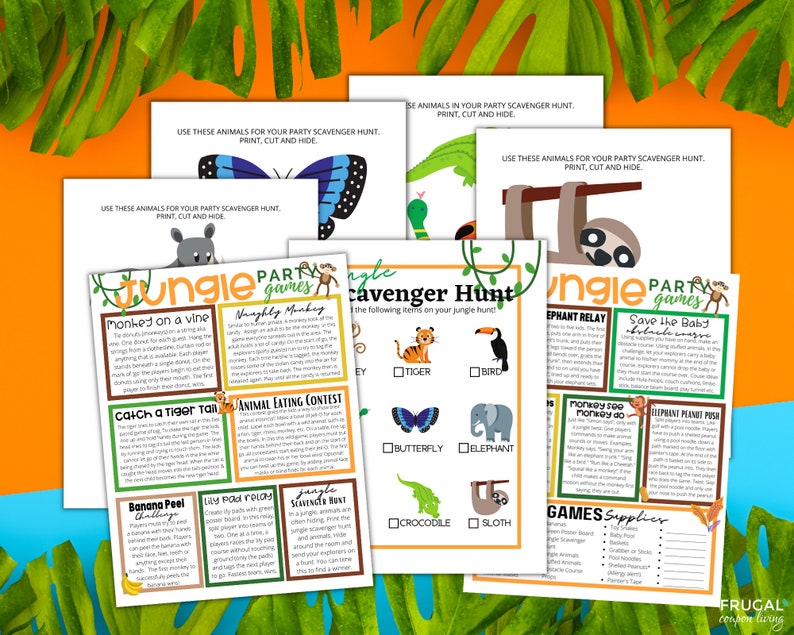 Jungle Party Games | Safari Birthday Party Activities for Kids With ...