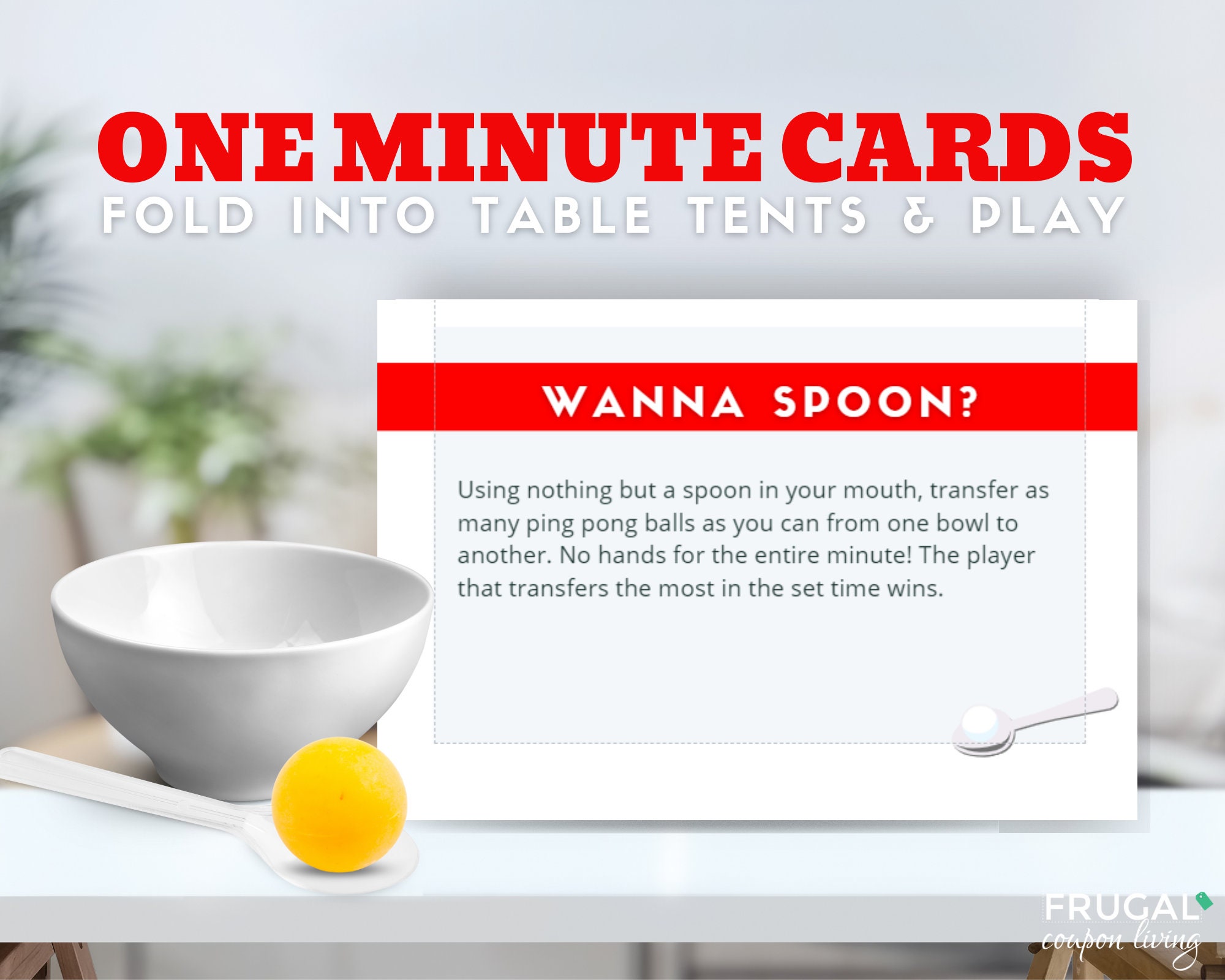 One Minute Game Cards, 40 Fun Minute Games for Kids + Adults,| 60 ...