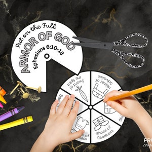 Armor of God Coloring Wheel | Armor of God Sunday School Craft ...