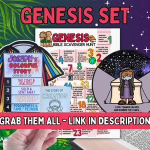 Genesis Bible Scavenger Hunt, Book of Genesis Bible Study, Old ...
