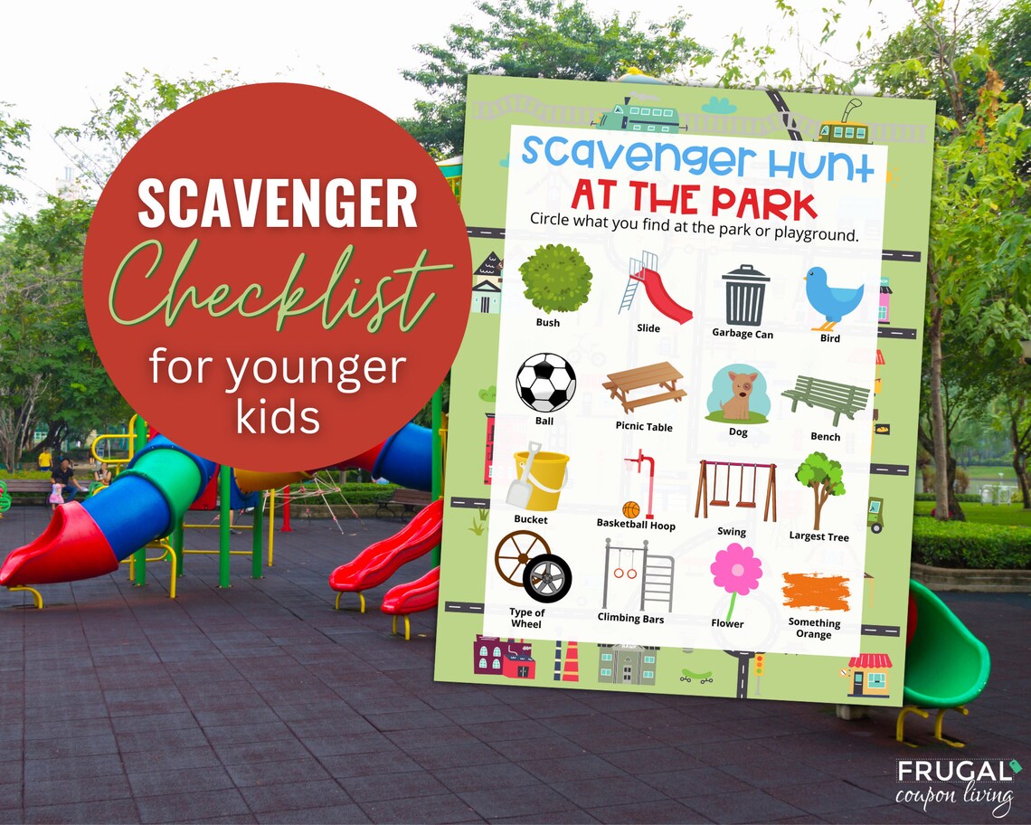 Park Scavenger Hunt Printable Set 20 Playground Treasure - Etsy