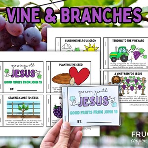 Vine and Branches Crafts for Kids, Grape Set the True Vine + Fruits of ...