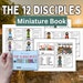 The 12 Disciples Craft Mini Book, 12 Disciples of Jesus Facts Bible ...