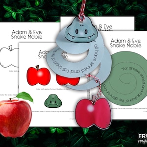Adam and Eve Craft for Sunday School Printable, Garden of Eden Spiral ...