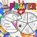 5 Finger Prayer Coloring Wheel Printable, 5 Finger Prayer Method ...