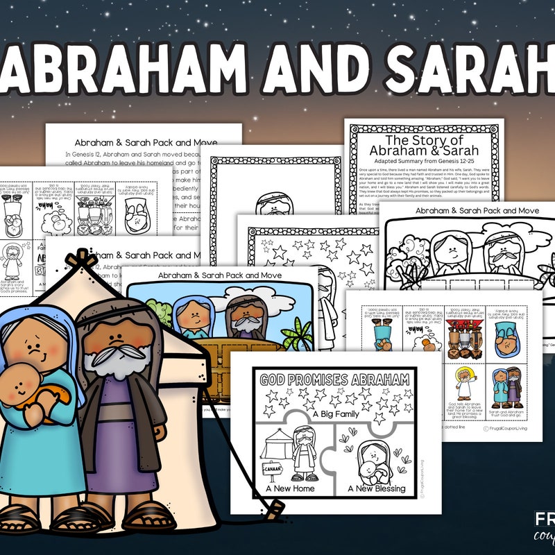Abraham and Sarah Kids Lesson - Etsy UK