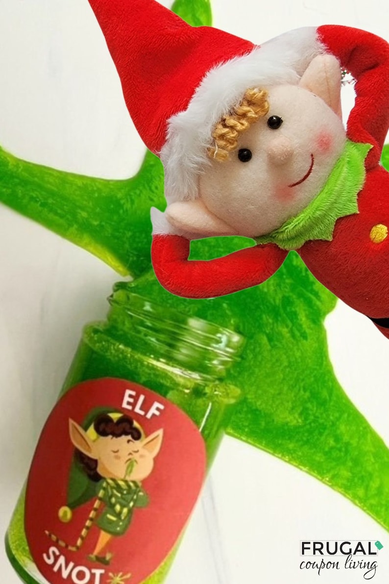 Elf Snot Label Printables Funny Elf Christmas Activity for - Etsy