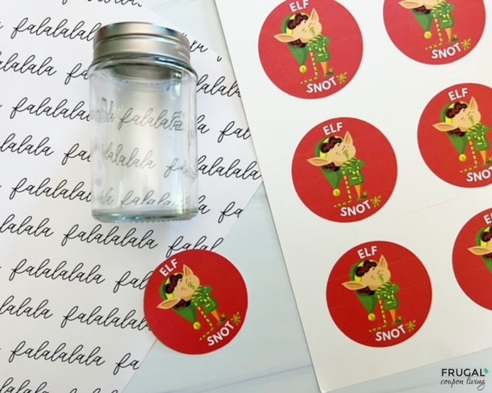 Elf Snot Label Printables Funny Elf Christmas Activity for - Etsy
