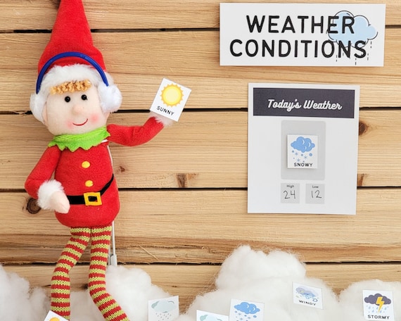 Fun Elf Prop Weather Report Funny Meteorologist Elf Idea for - Etsy