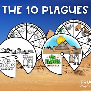 10 Plagues of Egypt Craft Wheel & Coloring Page Printable | Ten Plagues ...