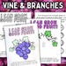 Vine & Branches Crafts for Kids, Grape Set the True Vine + Fruits of ...