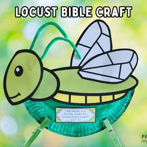 Locust Bible Craft for Kids, Restoration in Joel 2:25 “I Will Repay You ...