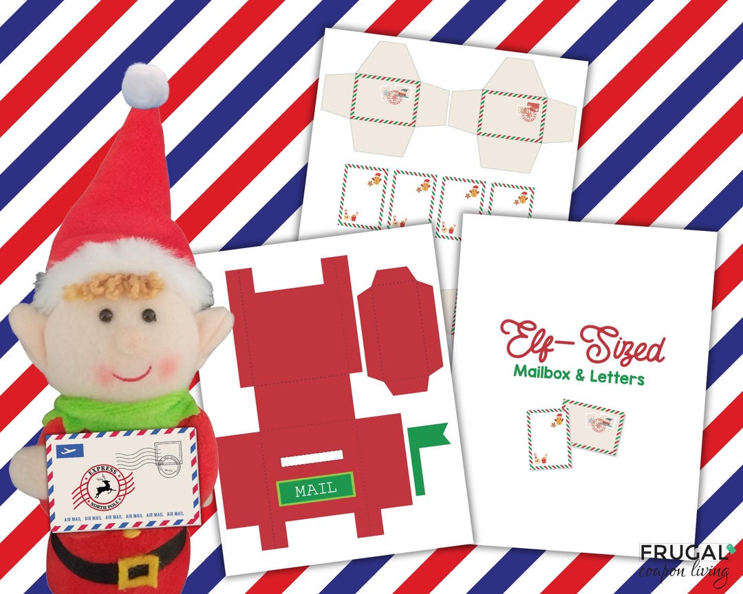 Mini Elf Letter and Mailbox, Elf Prop Printables, Miniature Elf Note ...