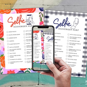 Selfie Scavenger Hunt, Editable Photo Scavenger Hunt for Public Places ...