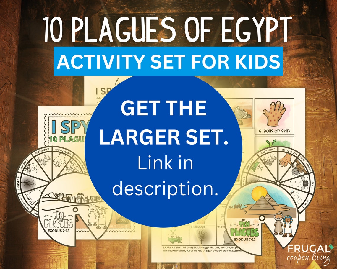 10 Plagues of Egypt Craft Wheel & Coloring Page Printable | Ten Plagues ...
