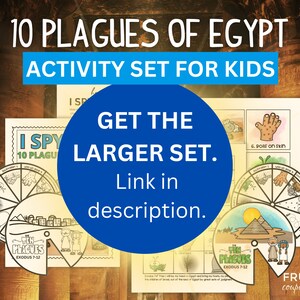 10 Plagues of Egypt Craft Wheel & Coloring Page Printable | Ten Plagues ...