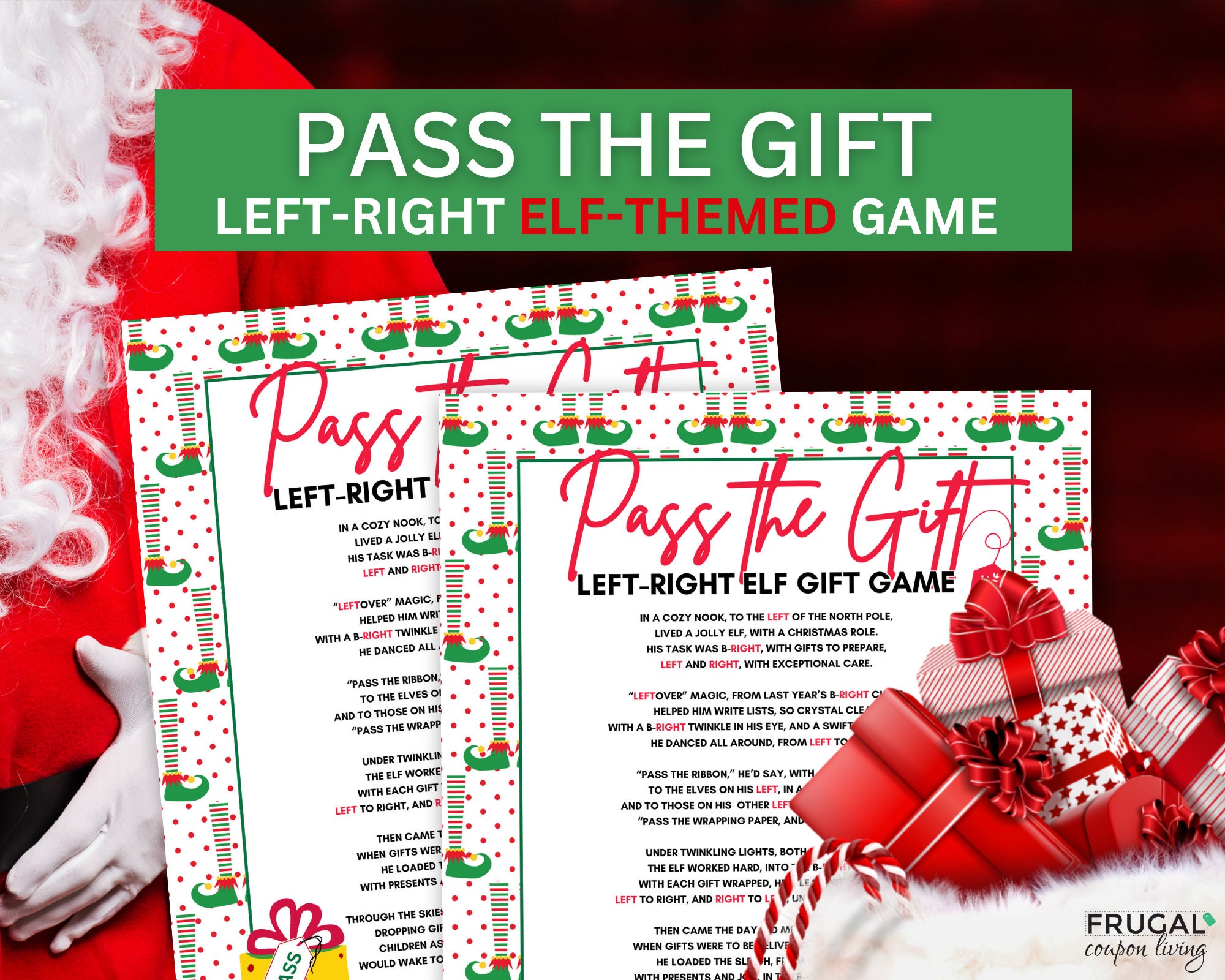 Christmas Elf Pass the Gift Game for Kids | Group Christmas Party Game ...