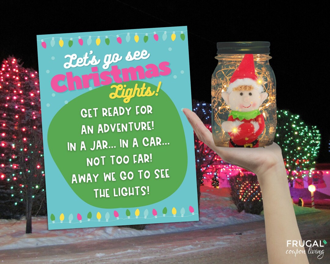 Sightseeing Jar Elf Letter | Lets Go See Christmas Lights Invite ...