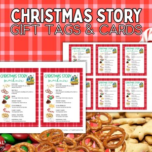 Christmas Story Snack Mix Printable, Nativity Story Snack Mix Gift Tags ...