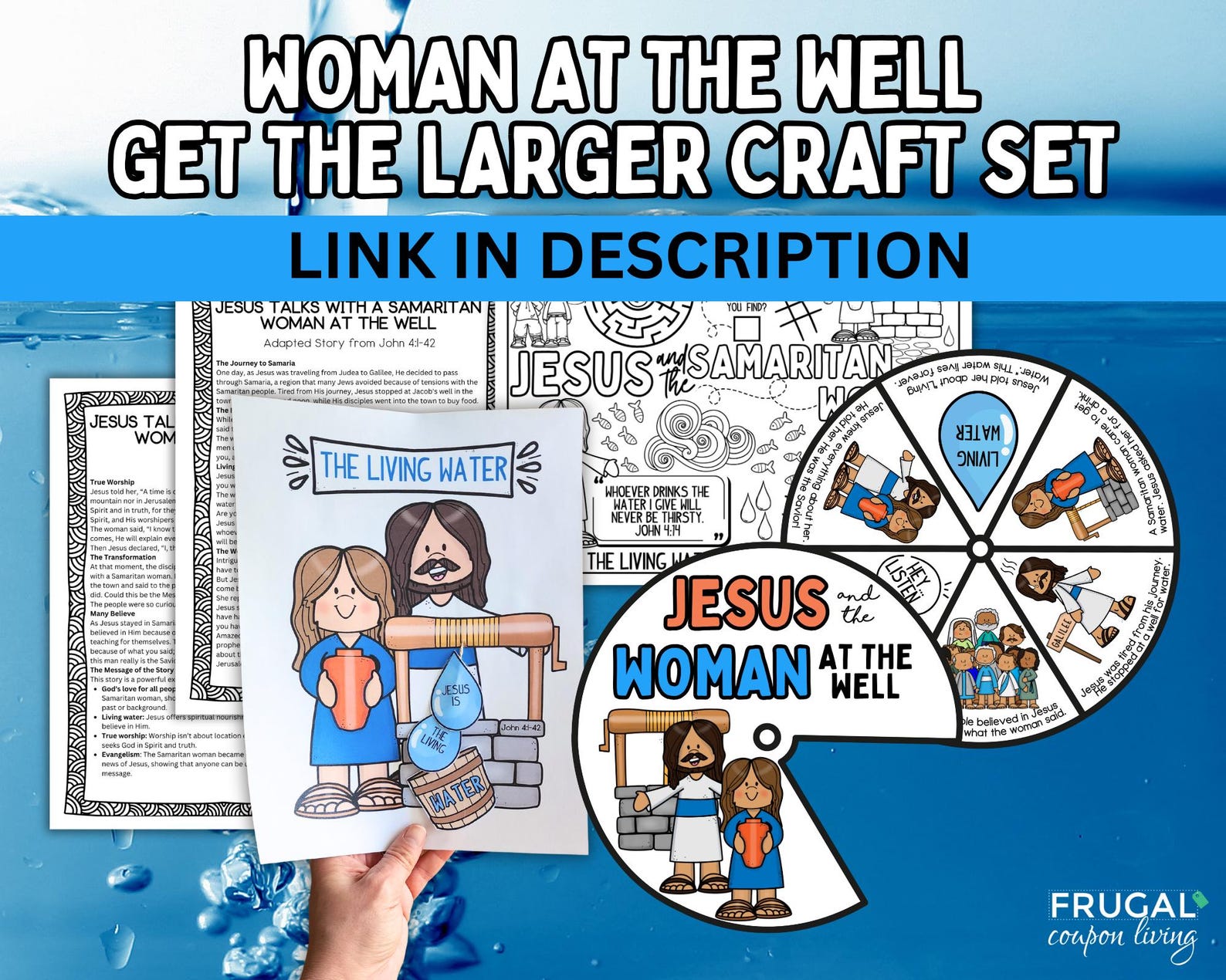 Jesus is the Living Water Activity, Jesus Talks With a Samaritan Woman ...