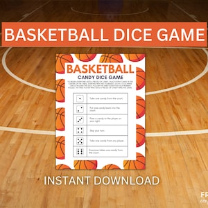 Basketball Games Printables | March Candy Dice Game, Basketball Trivia ...