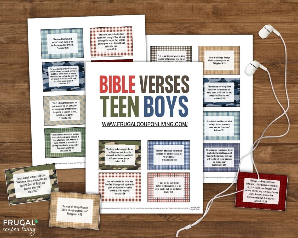 Memory Bible Verse Cards for the Whole Family Printable 120 | Etsy