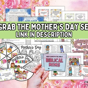 Women of the Bible Printable Mini Book, DIY Moms of the Bible Activity ...