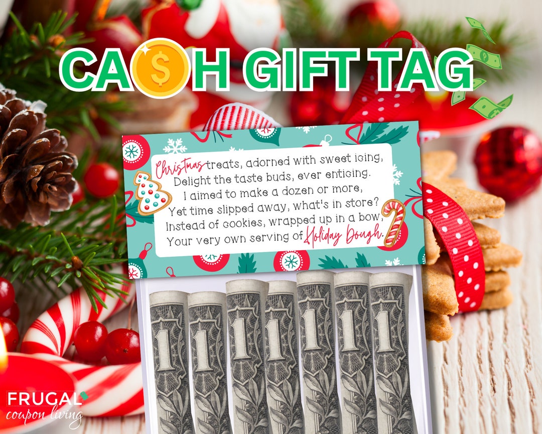 Holiday Dough Treat Bags Money Gifts for Christmas Cash | Christmas ...