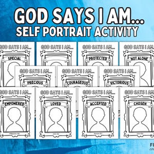 My Identity in Christ Craft Set for Kids, God Says I Am Scriptures Set ...