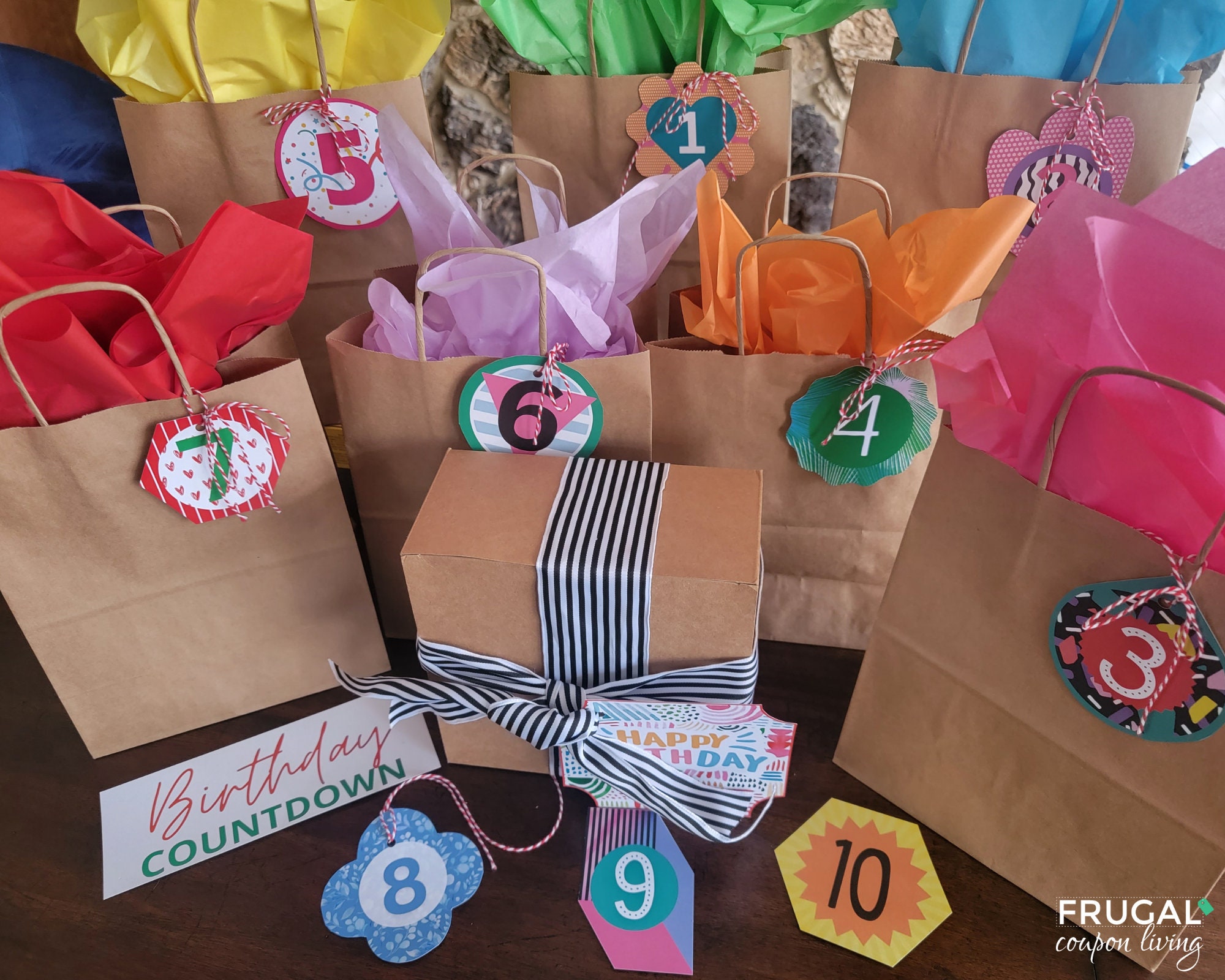 Birthday Countdown Gift Tags | Birthday Countdown Ideas - Gifts for ...