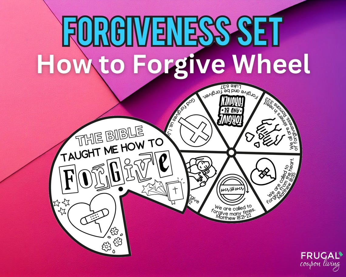 Forgiveness Craft Set for Kids, Bible-themed Activities, Forgiveness ...