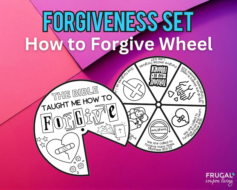 Forgiveness Craft Set for Kids, Bible-themed Activities, Forgiveness ...