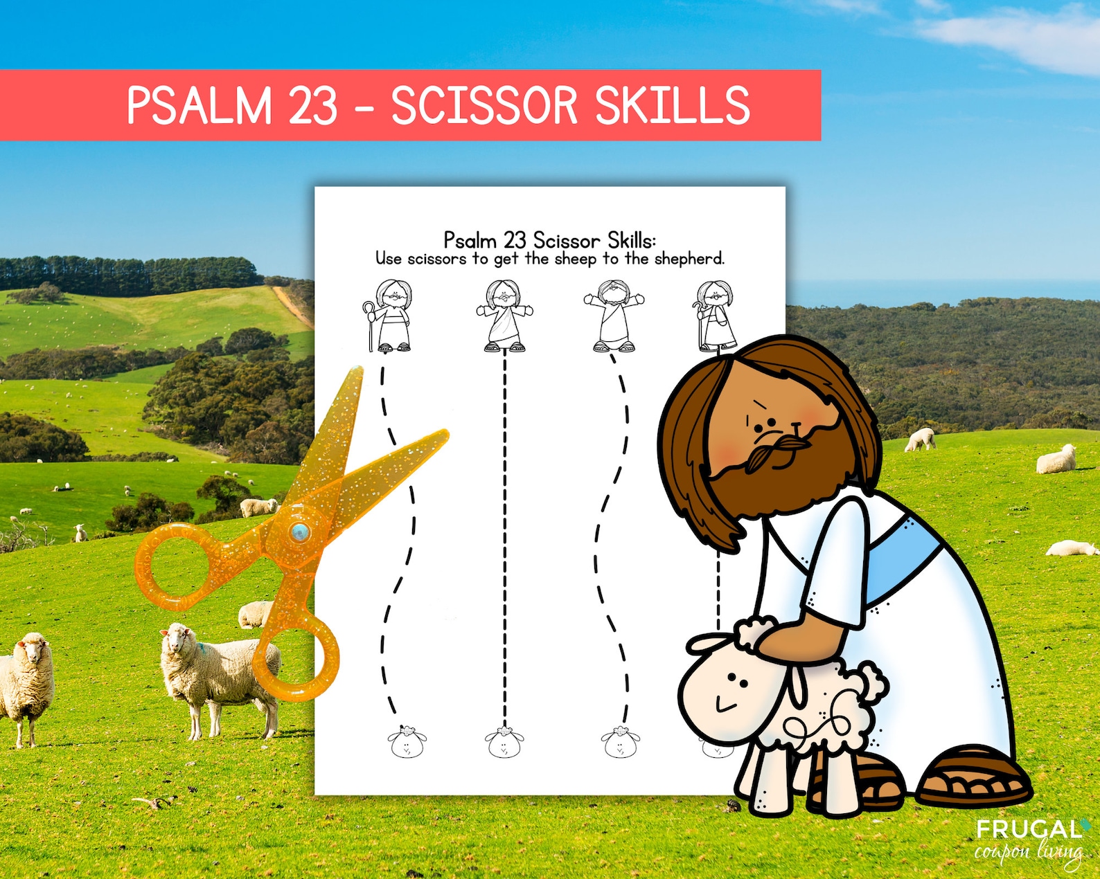 Psalm 23 Printable Craft for Kids | the Lord is My Shepherd Sunday ...