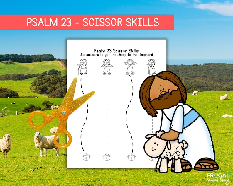 Psalm 23 Printable Craft for Kids | the Lord is My Shepherd Sunday ...