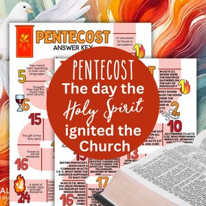 Pentecost Bible Scavenger Hunt, What is Pentecost, Holy Spirit ...