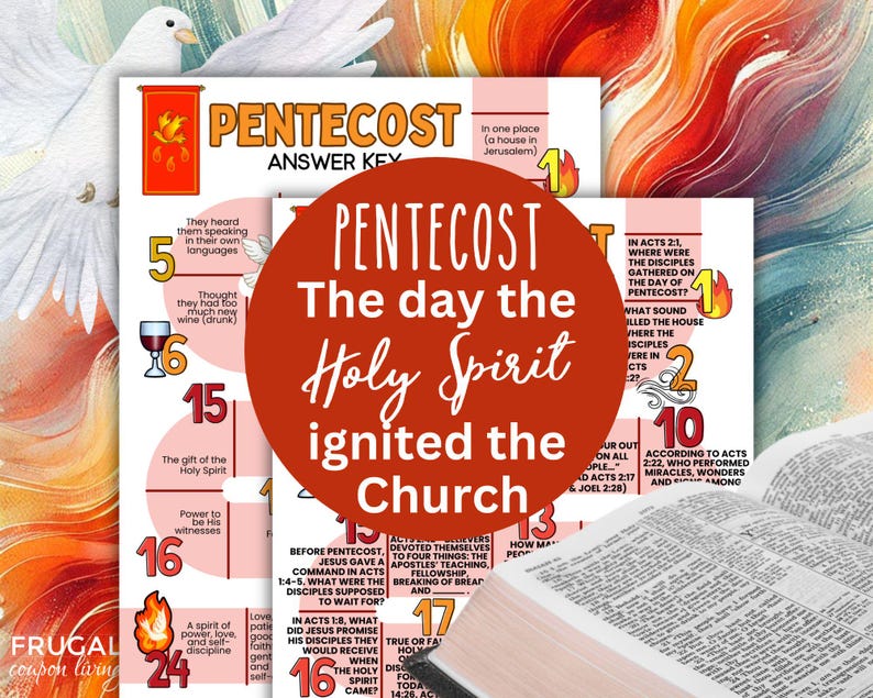 Pentecost Bible Scavenger Hunt, What is Pentecost, Holy Spirit ...