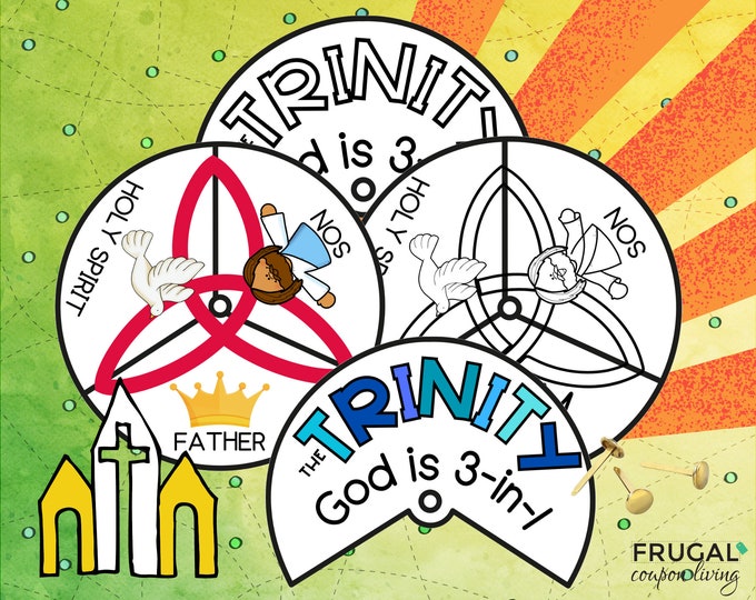 The Holy Trinity Catholic Coloring Page, Trinity Sunday Activity ...