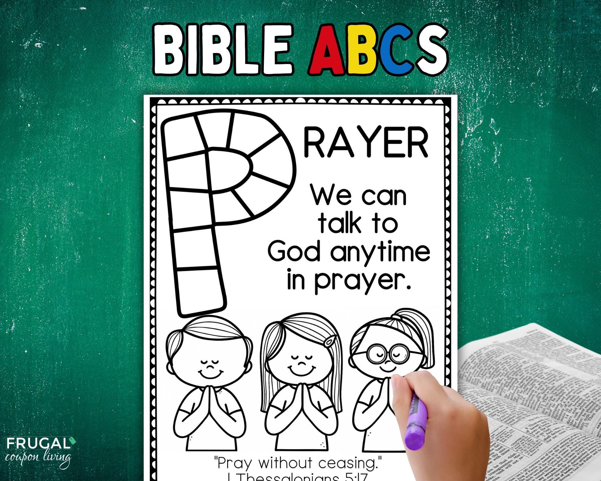 Bible Abcs Alphabet Coloring Pages, Christian Bible Coloring Sheets for ...