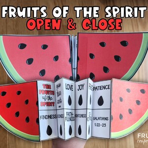Fruits of the Spirit Craft for Older Kids, VBS Printable Watermelon ...