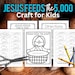 Jesus Feeds the 5000 Craft, 2 Fish 5 Loaves of Bread Bible Activity ...
