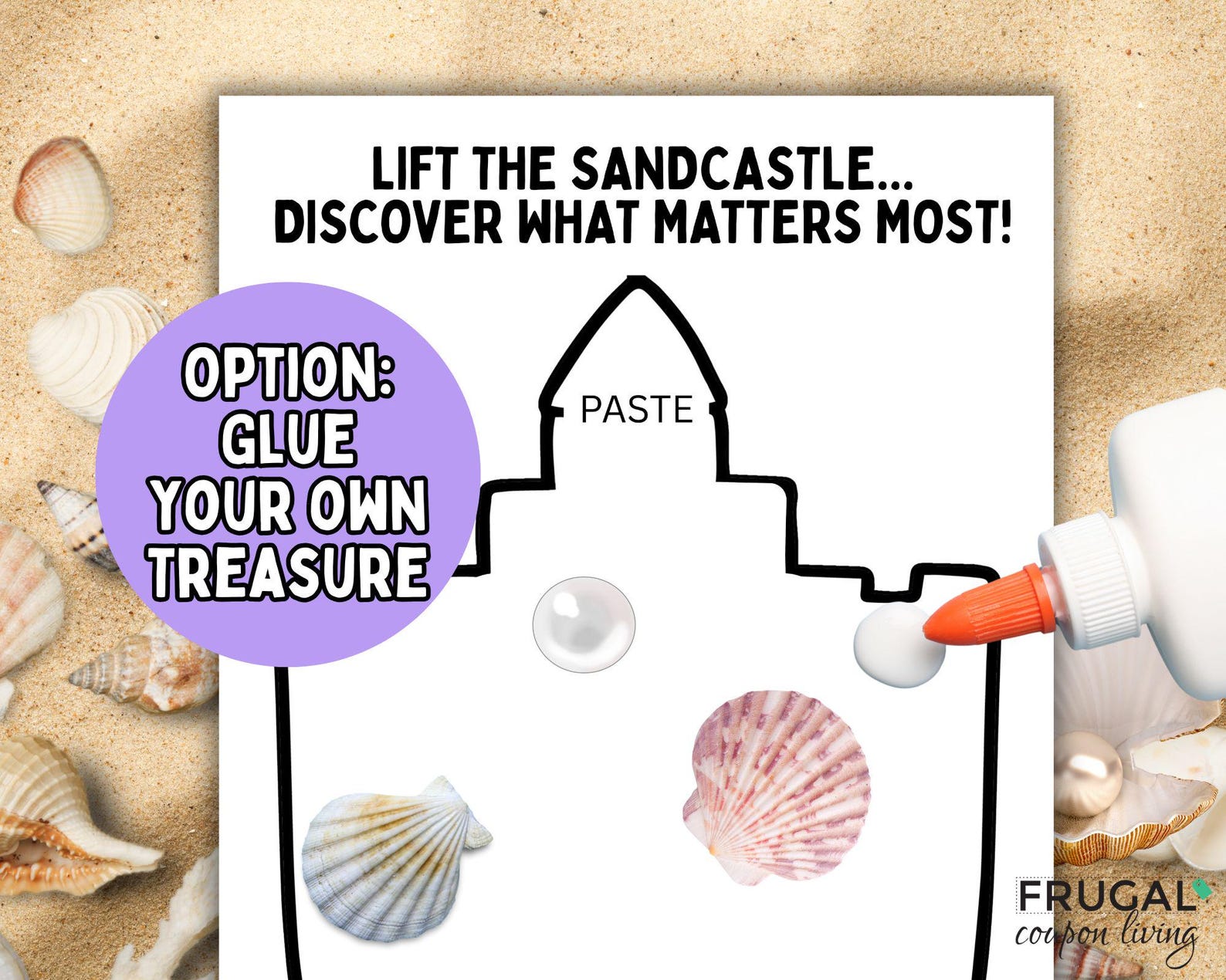 The Parable of the Pearl of Great Value Craft, VBS Summer Sandcastle ...