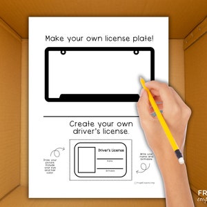 Printable Cardboard Box Car Set, Kids' Box Craft Activity 22-page PDF ...
