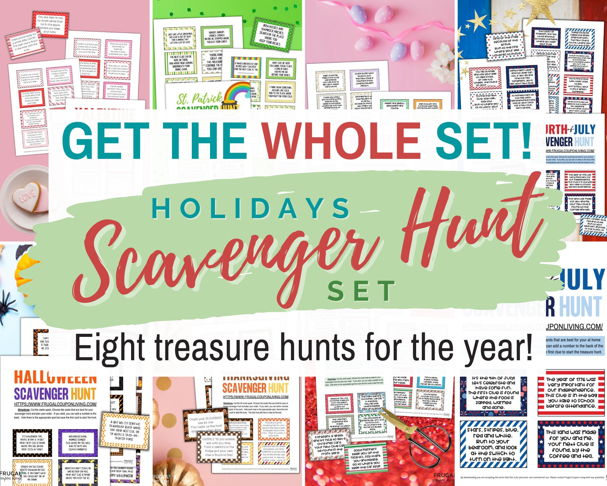 8 Scavenger Hunts for Kids at Home | 160 Year Round Holiday Treasure ...